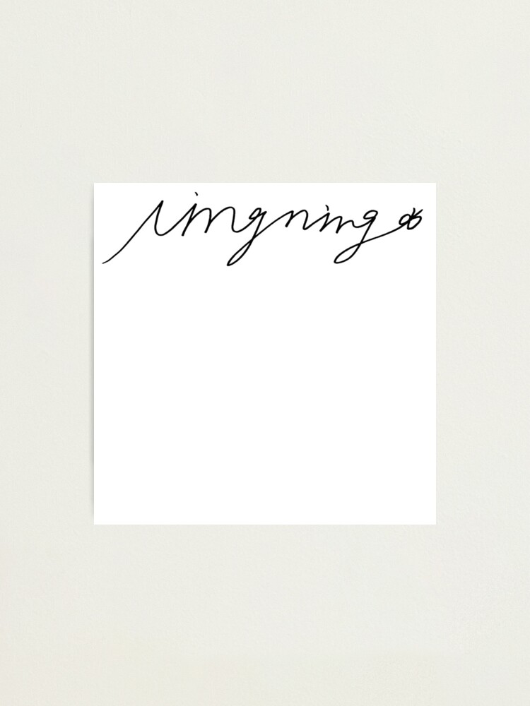 "Aespa Ningning Signature Autograph" Photographic Print by ...