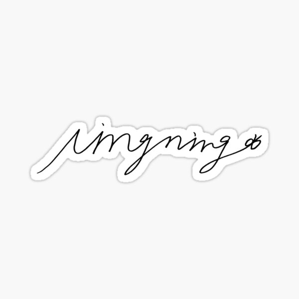 "Aespa Ningning Signature Autograph" Sticker for Sale by ...