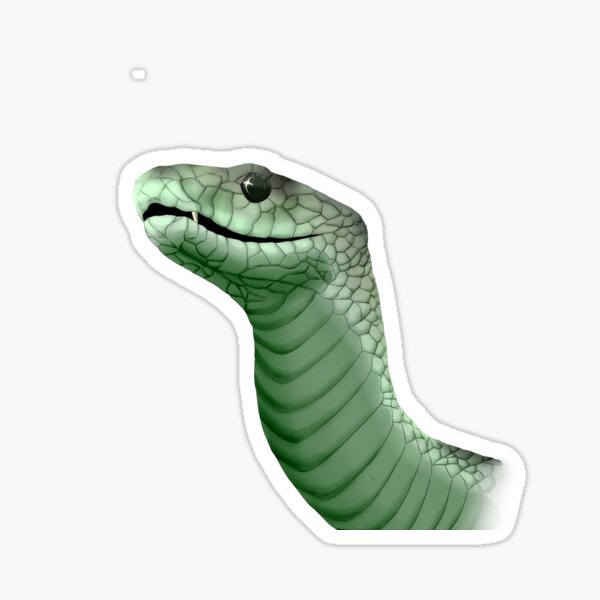 "green mamba" Sticker for Sale by LordNathanael | Redbubble