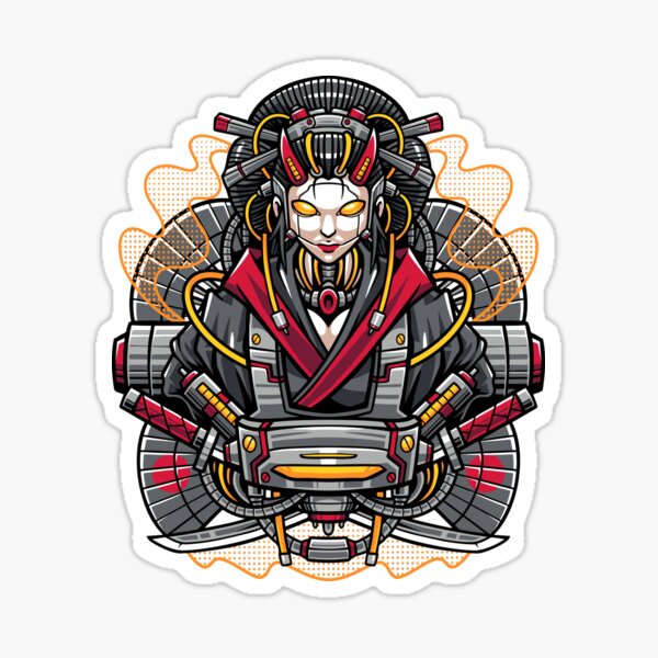 "Geisha bot" Sticker for Sale by RockChangss | Redbubble