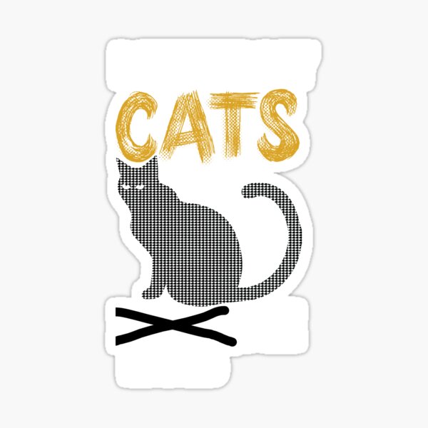 "Cat Hates Me" Sticker for Sale by Kurokamen | Redbubble