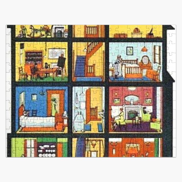 "Vintage Doll House" Jigsaw Puzzle for Sale by SaraValor | Redbubble