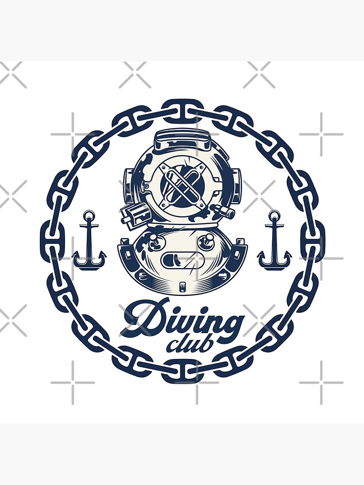"Diving club" Poster for Sale by TrikoCool | Redbubble