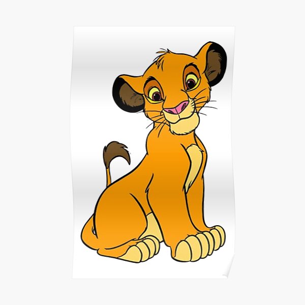 "simba" Poster for Sale by uniquelooke | Redbubble