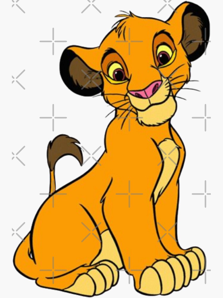 "simba" Sticker for Sale by uniquelooke | Redbubble