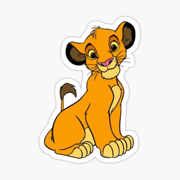 "simba" Sticker for Sale by uniquelooke | Redbubble