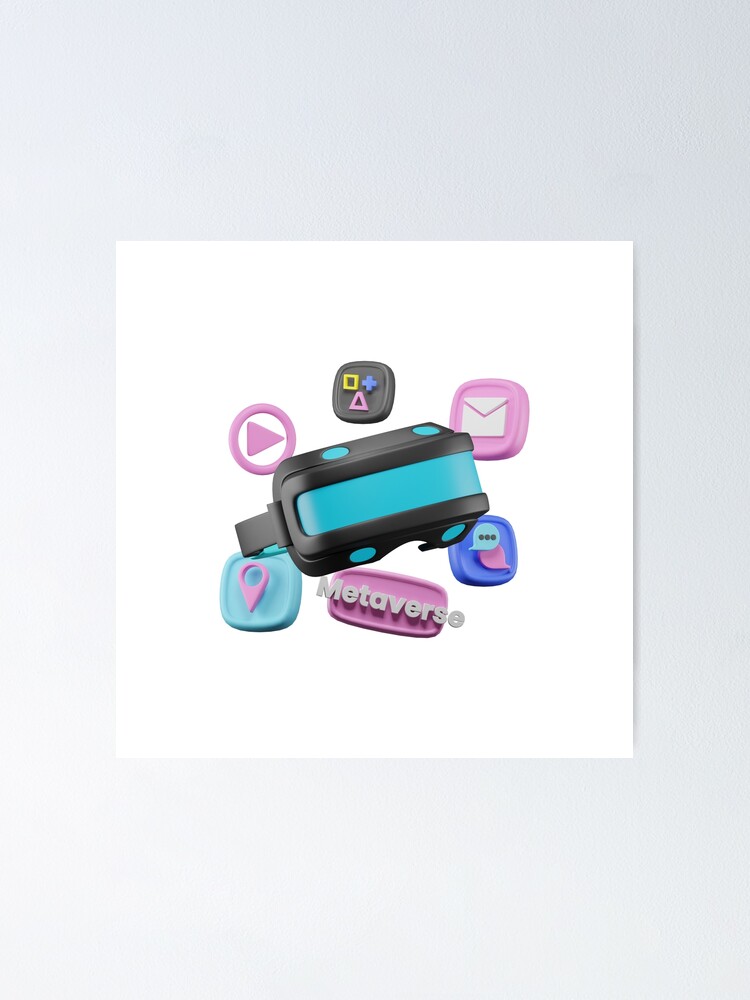 "Metaverse Unique 3D design" Poster for Sale by JAFEart | Redbubble