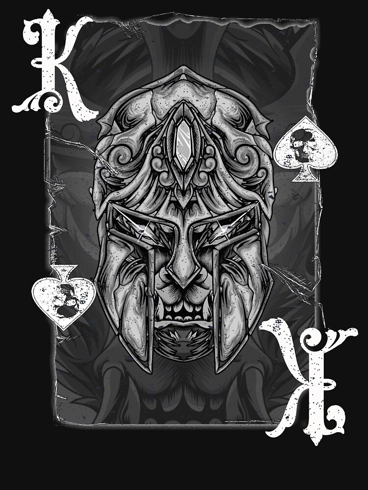 "Spartan King - King Of Spades Poker" T-shirt for Sale by printworxx ...