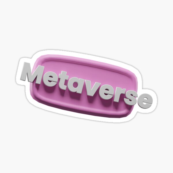 "Metaverse Unique 3D design" Sticker for Sale by JAFEart | Redbubble