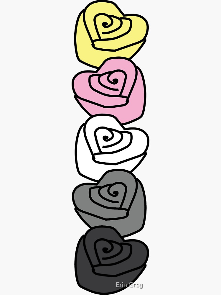 "Queer Platonic Roses" Sticker for Sale by guardian493 | Redbubble