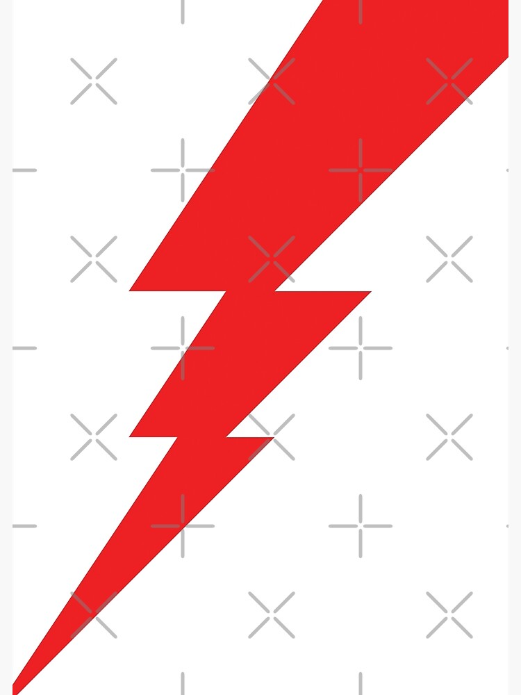 Impression photo « Éclair de forme géométrique blanc et rouge », par ...