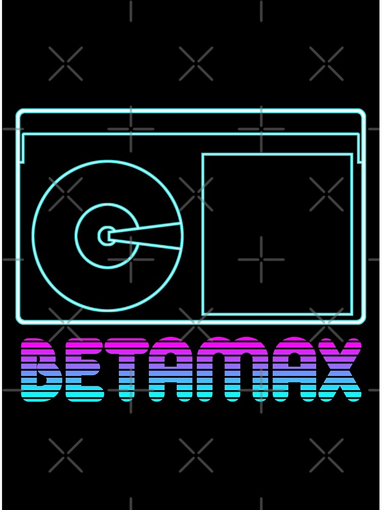 "Betamax Neon" Poster for Sale by GloopTrekker | Redbubble