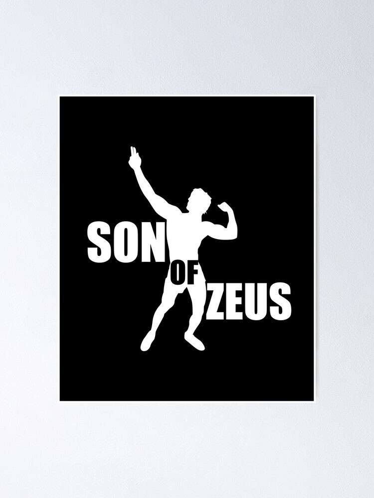 "Son Of Zeus | Zyzz Pose For Bodybuilders (Black Edition)" Poster by ...