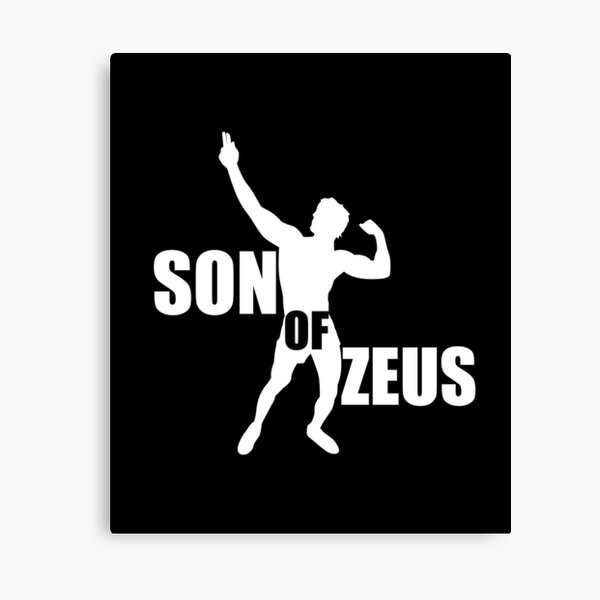 "Son Of Zeus | Zyzz Pose For Bodybuilders (Black Edition)" Canvas Print ...
