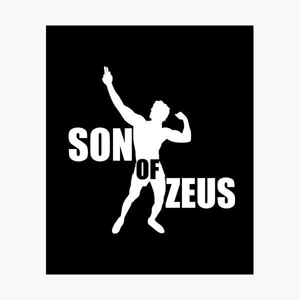 "Son Of Zeus | Zyzz Pose For Bodybuilders (Black Edition)" Photographic ...