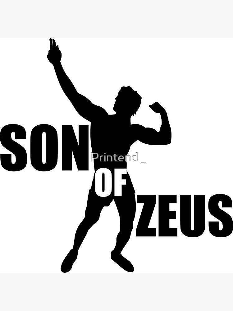 "Son Of Zeus | Zyzz Pose For Bodybuilders (Black Edition)" Magnet by ...
