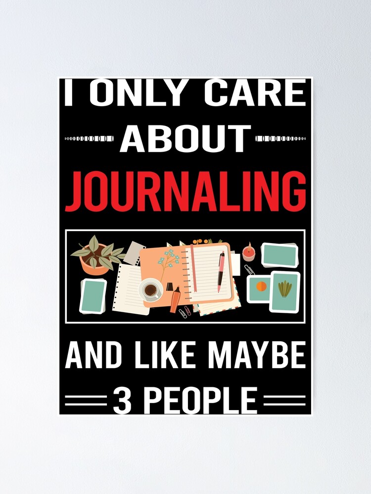 "Funny 3 People Journaling" Poster for Sale by FifineCroteau | Redbubble