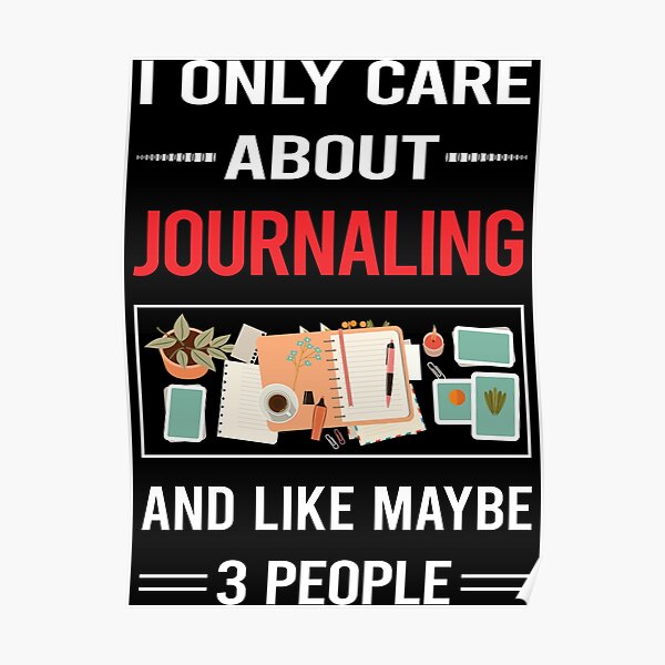 "Funny 3 People Journaling" Poster for Sale by FifineCroteau | Redbubble