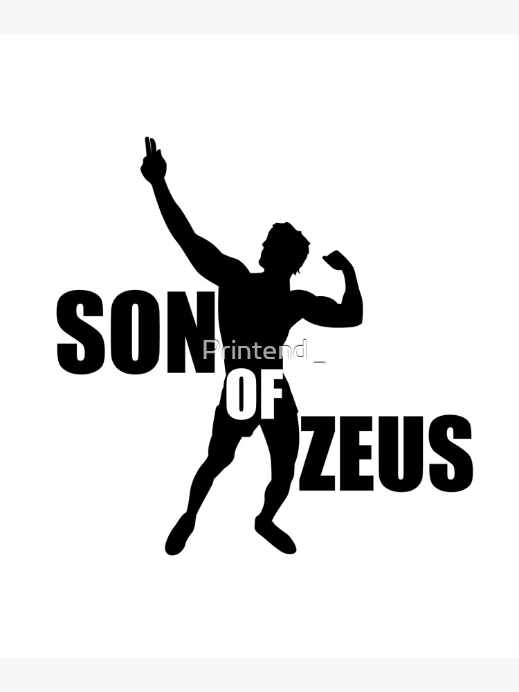 "Son Of Zeus | Zyzz Pose For Bodybuilders (White Edition)" Photographic ...