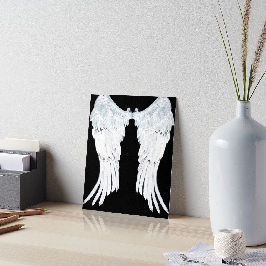 "Angel wings watercolor translucent" Art Board Print for Sale by ...