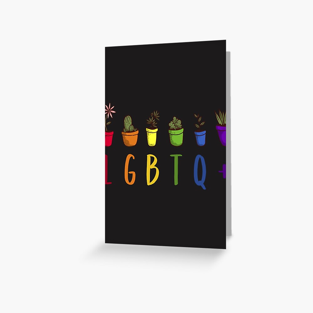 "Funny Gardening Plants LGBTQ Pride LGBT Gardener" Greeting Card for ...