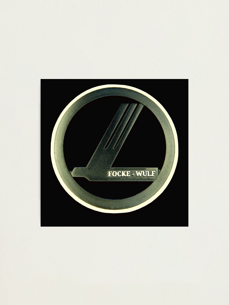 "Focke-Wulf aircraft logo badge" Photographic Print for Sale by ...