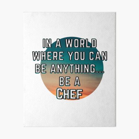 "Motivation und Inspiration für einen Koch | Buntes Sunset-Chef-Spruch ...