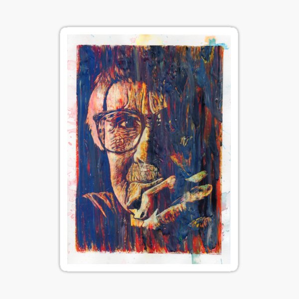"Harper Lee - Hand Drawn Oil and Ink Portrait" Sticker for Sale by ...