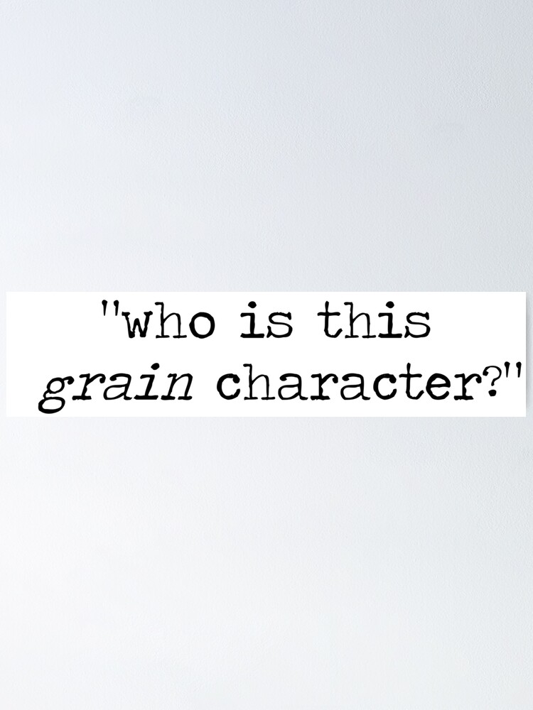 "Who is this Grain Character Grian Hermitcraft" Poster for Sale by ...