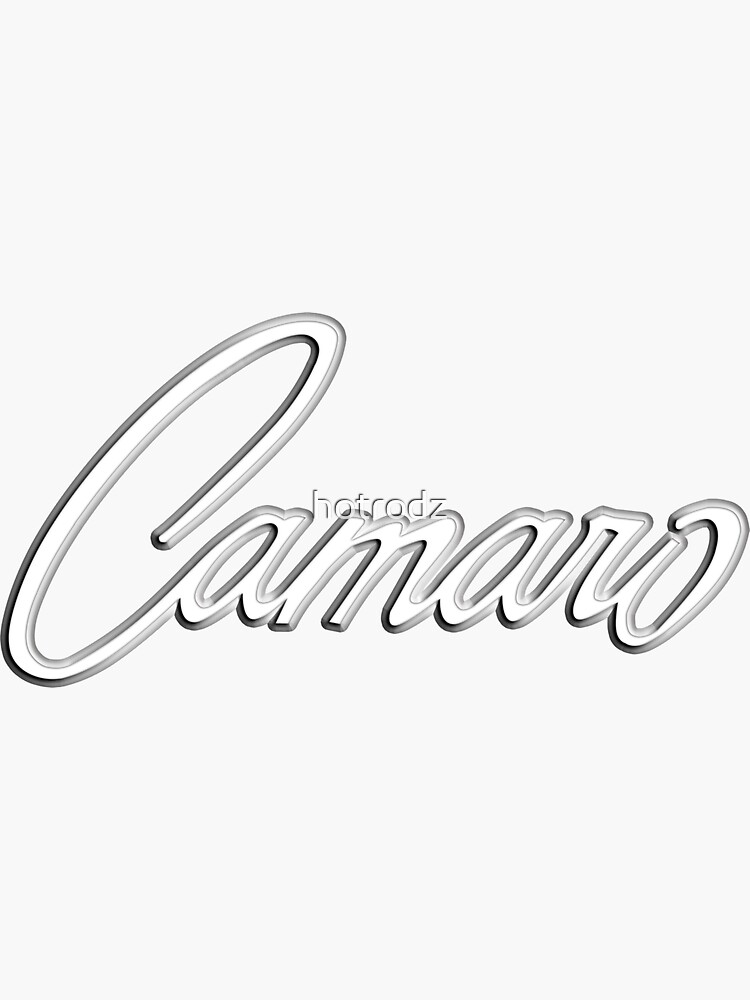 "Camaro" Sticker for Sale by hotrodz | Redbubble