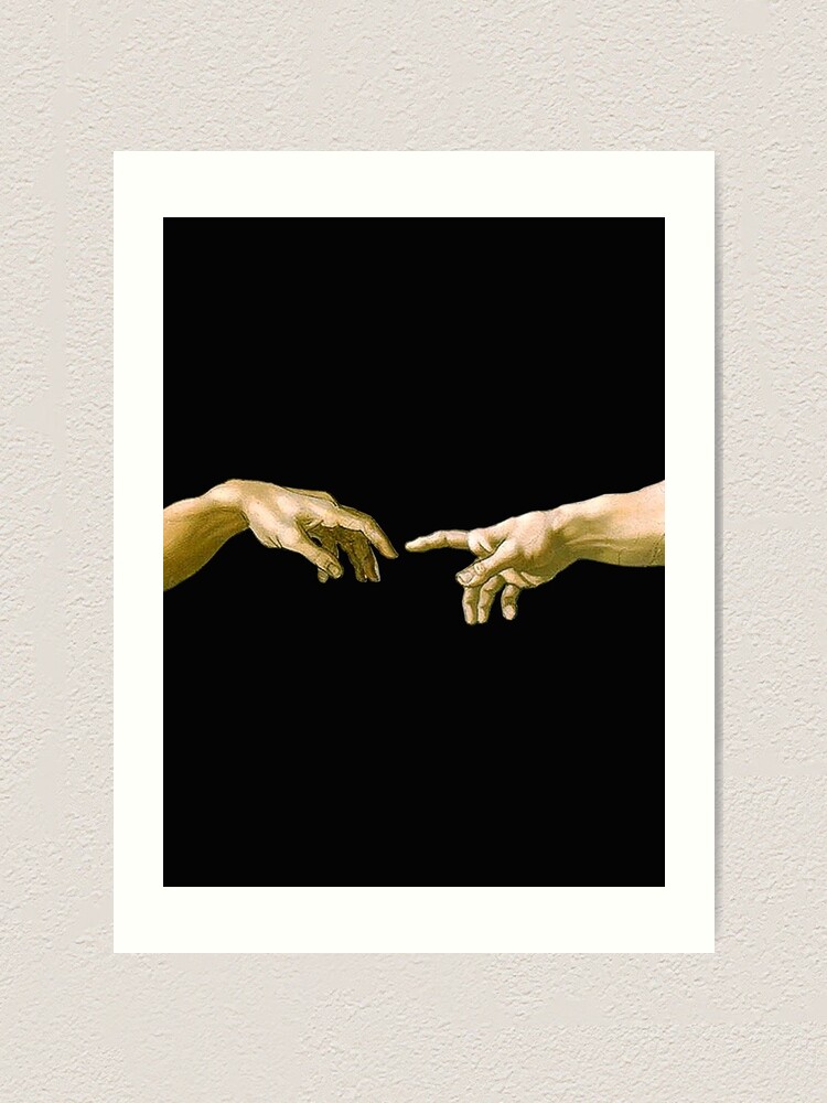 "Touch of God. The Creation of Adam, (close up), Michelangelo, 1510 ...