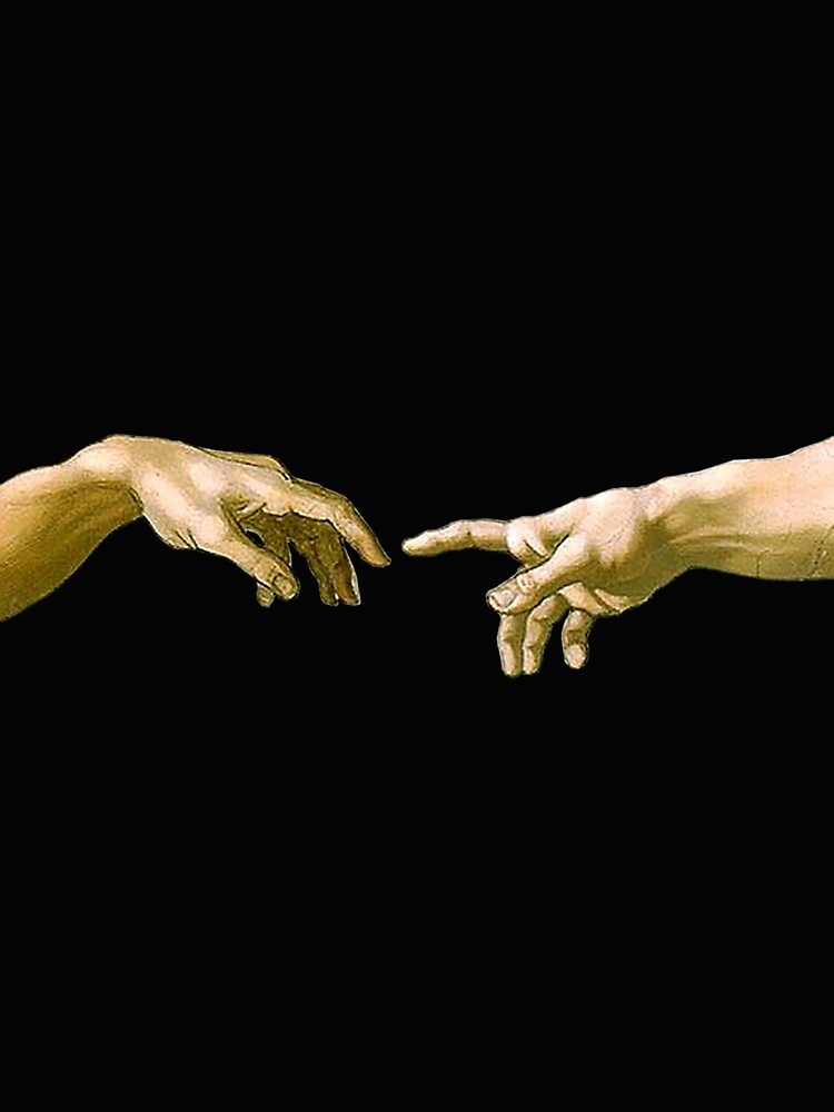 "Touch of God. The Creation of Adam, (close up), Michelangelo, 1510 ...