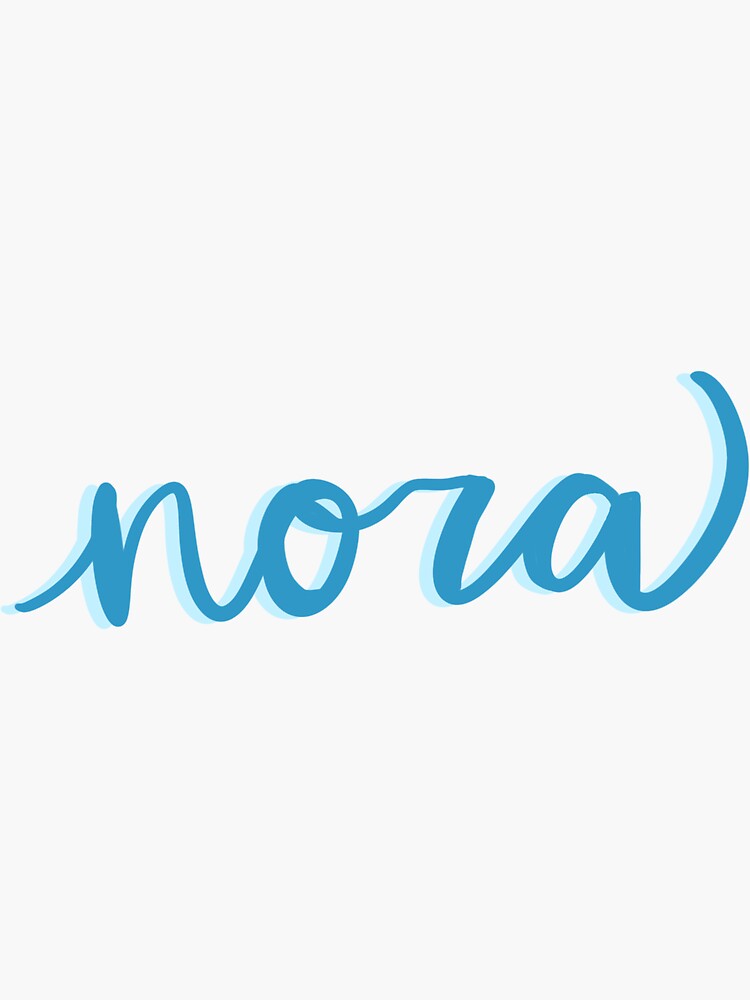 "Nora" Sticker for Sale by stapletonabby | Redbubble