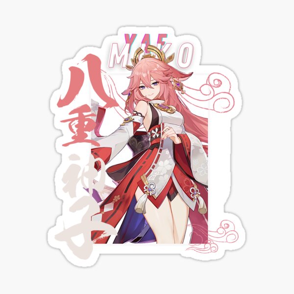 "Genshin Impact yae miko" Sticker for Sale by Omagatoki | Redbubble