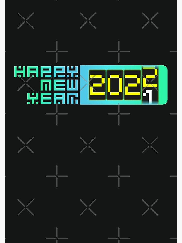 Lámina fotográfica «¡FELIZ AÑO 2022! - ¡Adiós 2021! ¡Hola 2022! - Café ...
