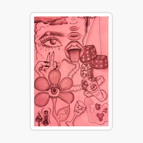 "eDgY CoLLaGe" Sticker for Sale by mogo321 | Redbubble