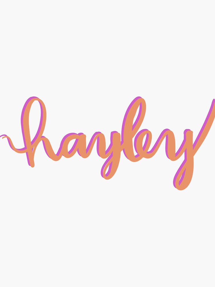 "Hayley" Sticker for Sale by stapletonabby | Redbubble