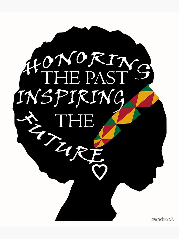 "Black History Month African Women Graphic & Inspirational Quote ...