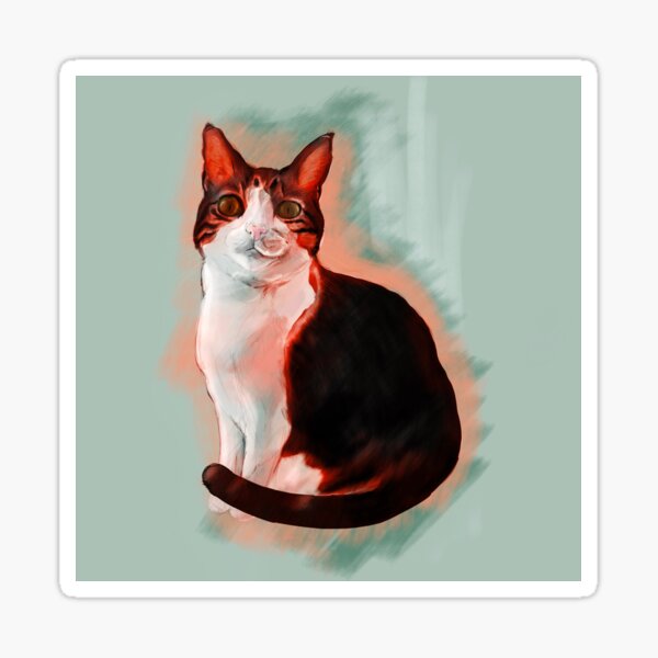 "Devil cat " Sticker by teatattoos | Redbubble