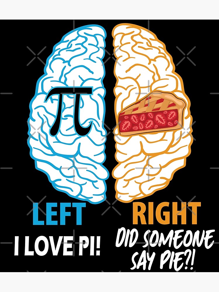 "Left Brain Right Brain Pi" Art Print for Sale by TravelScientist ...