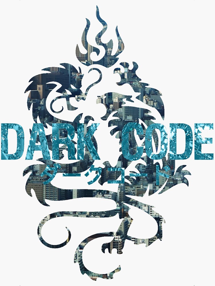 "DARK CODE brand logo" Sticker for Sale by RobPal | Redbubble
