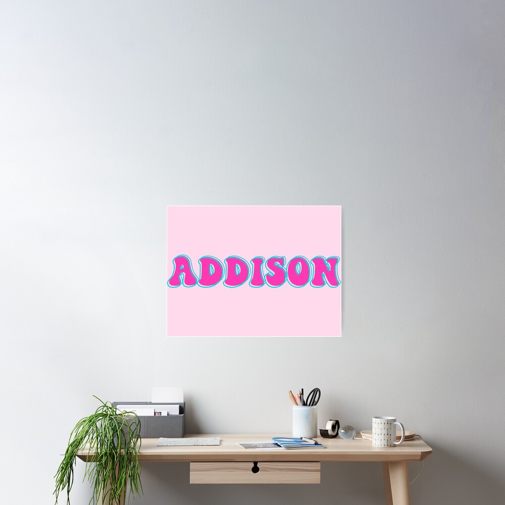 Póster «ADDISON Lindo diseño de nombre personalizado - Nombre de ...