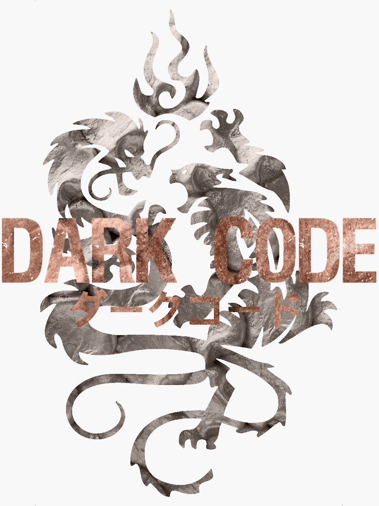 "DARK CODE brand logo" Sticker for Sale by RobPal | Redbubble