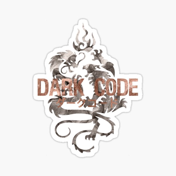 "DARK CODE brand logo" Sticker for Sale by RobPal | Redbubble