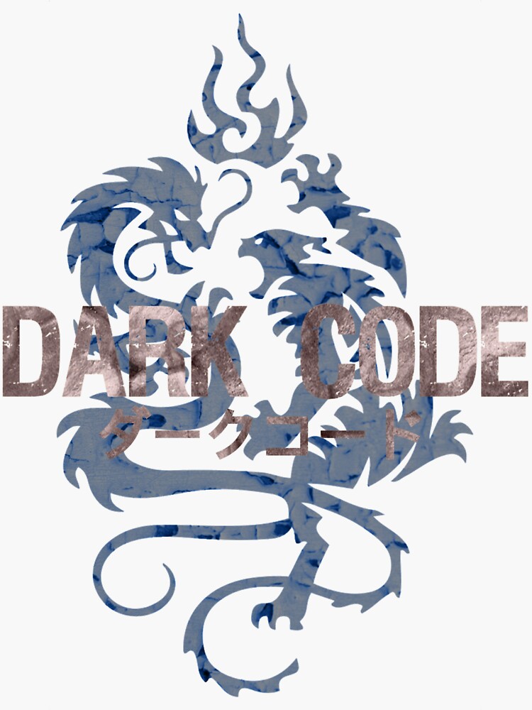 "DARK CODE brand logo" Sticker for Sale by RobPal | Redbubble