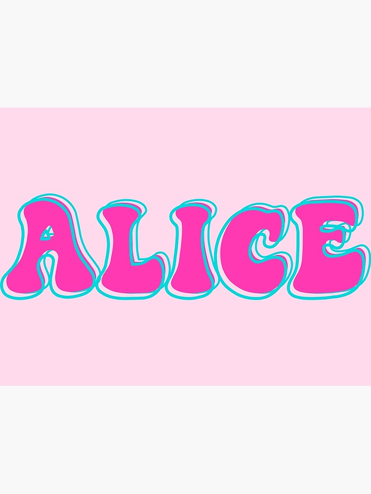 "ALICE Cute Custom Name Design - Kawaii ALICE Name" Art Print by Custom ...