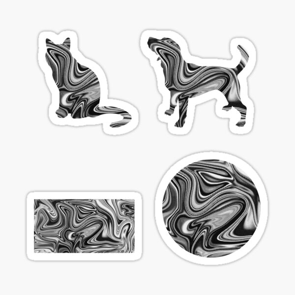 "The Swirl Liquid Acrylic Pouring" Sticker for Sale by AchyArts | Redbubble