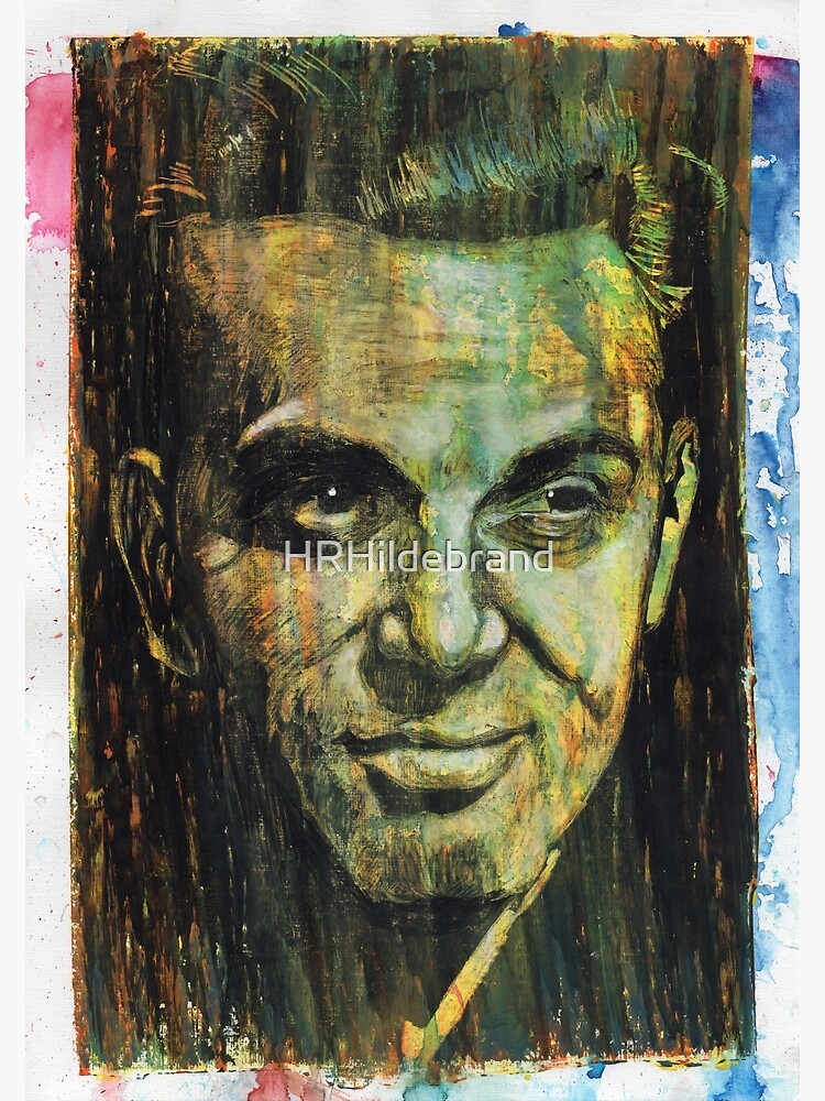 "Jack Kirby - Hand Drawn Oil and Ink Portrait" Poster for Sale by ...