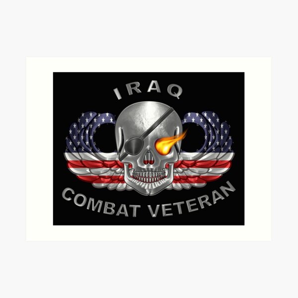 "Iraq Airborne Combat Veteran" Art Print for Sale by SoldierAlways ...
