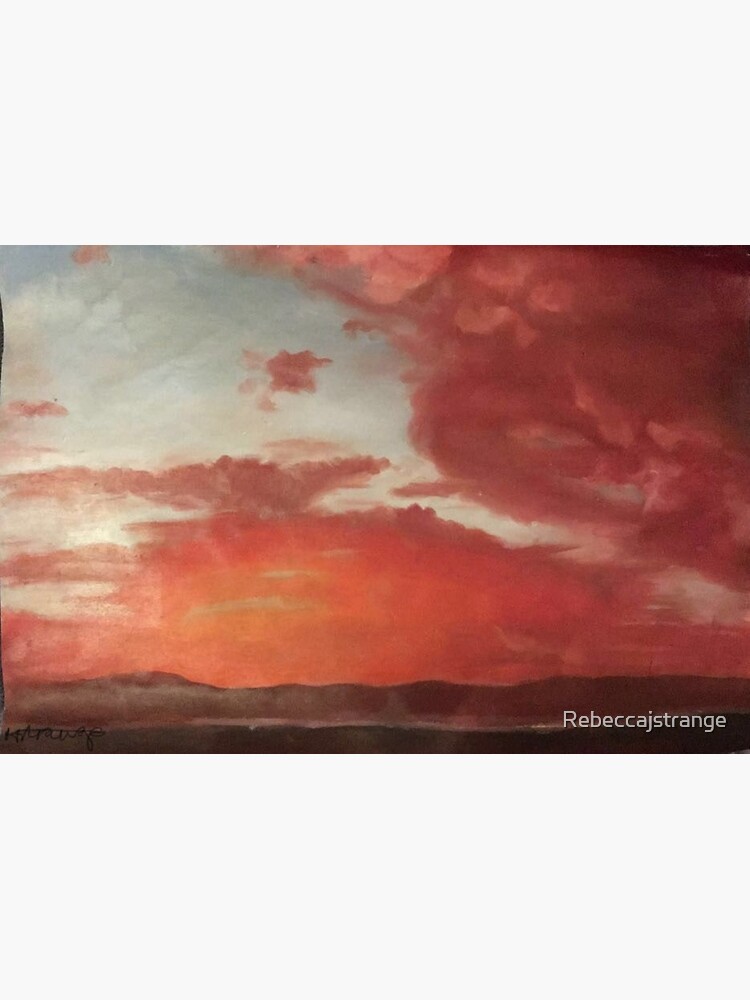 "The Red Sky" Poster for Sale by Rebeccajstrange | Redbubble